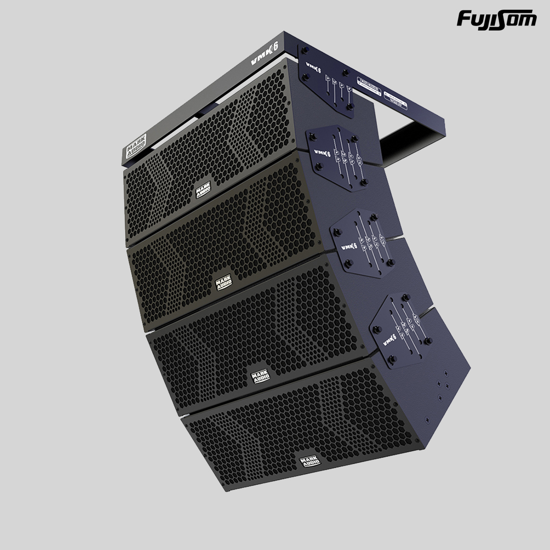 CAIXA AMPLIFICADA MARK AUDIO VMK6/A LINE ARRAY 500W | FUJISOM