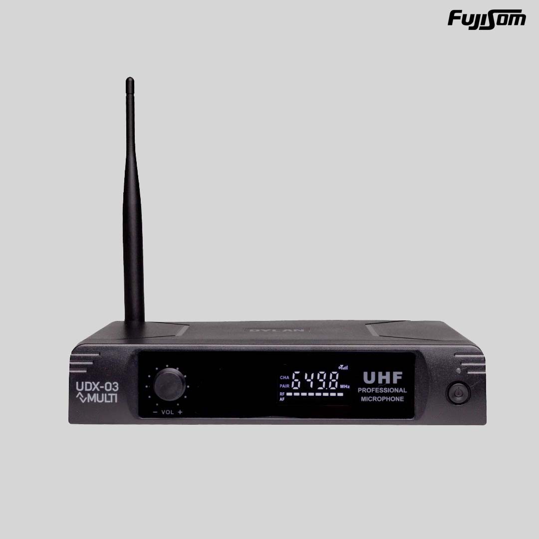 MICROFONE DYLAN SEM FIO HEADSET UDX-03 MULTI UHF | FUJISOM