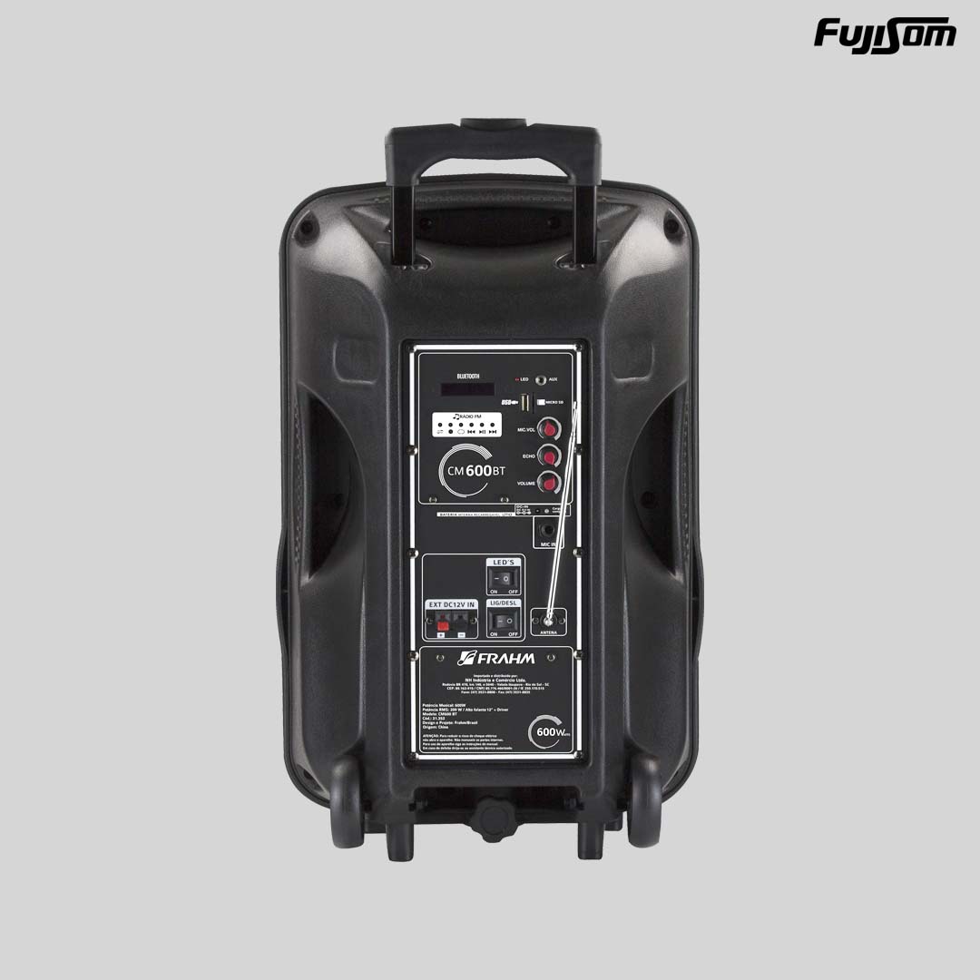 CAIXA AMPLIFICADA FRAHM CM-600BT 200W | FUJISOM